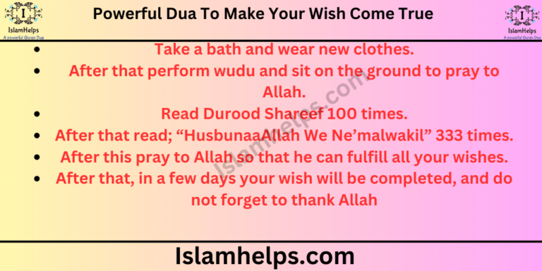 Powerful Dua To Make Your Wish Come True