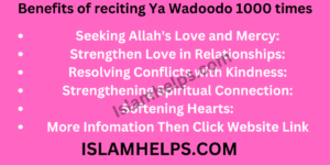 Greatest Ya Wadudu Ya Wadoodo For Love Marriage